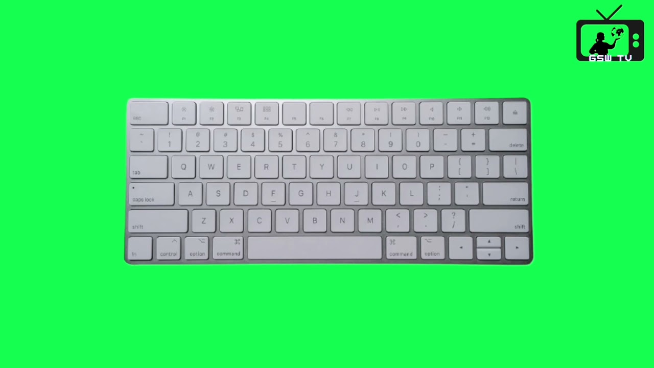 Keyboard Typing Sound Green Screen I Green Screen World TV - YouTube