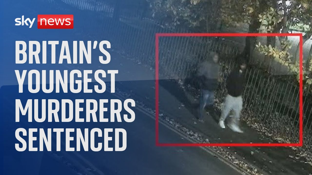 Sentencing of two of the youngest convicted murderers in UK - YouTube
