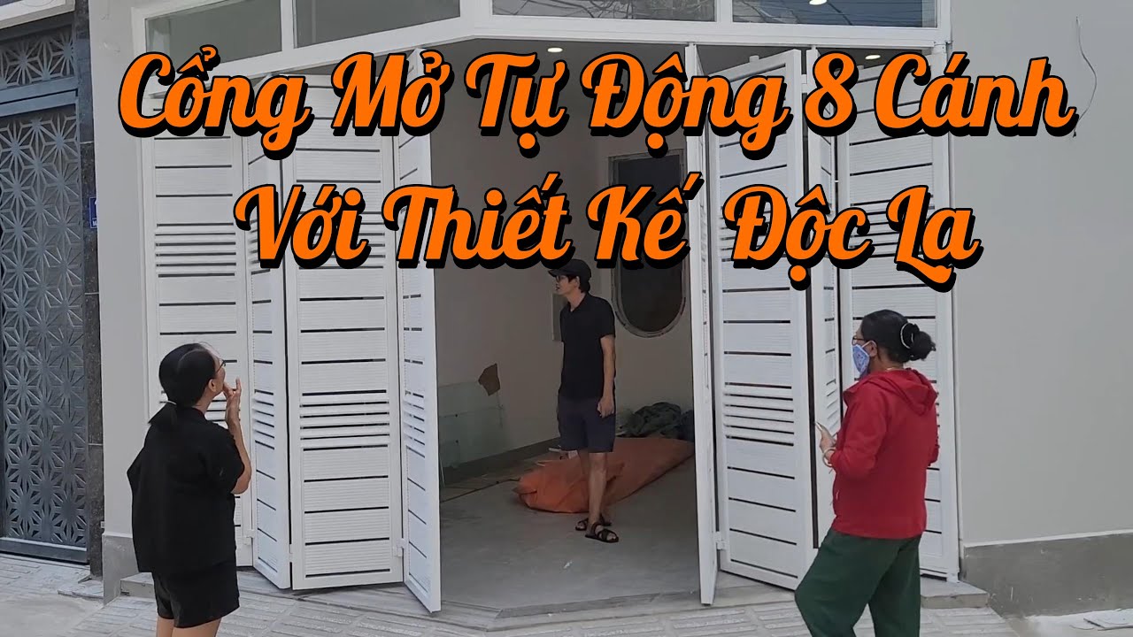 Cổng Mở Tự Động 8 Cánh Với Thiết Kế Độc Lạ - YouTube