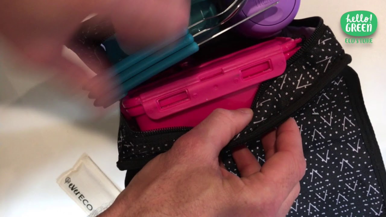 Russbe 680ml Bento Box - Waste Free Lunch Kits That Fit ('20) - YouTube