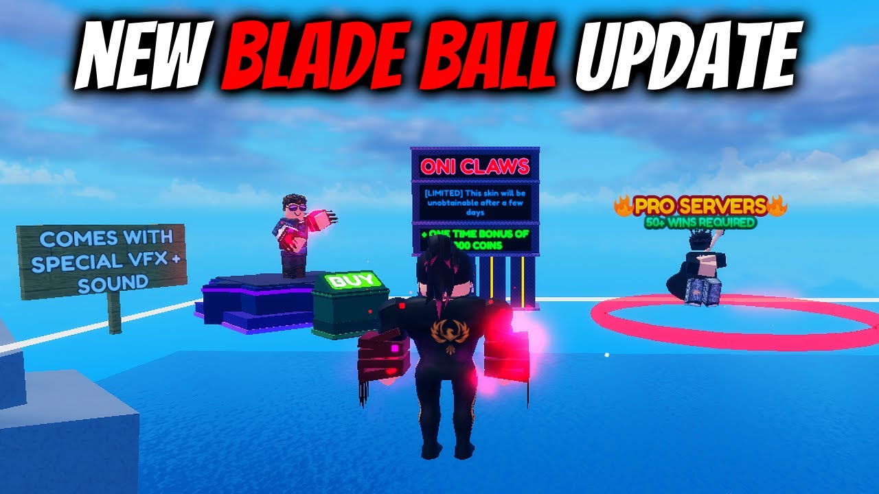 *NEW* BLADE BALL ONI CLAWS + CODE AND PRO SERVER UPDATE - YouTube