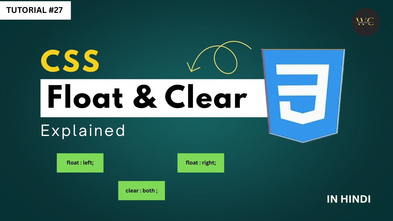 CSS Float And Clear | CSS Tutorial In Hindi 🚀| Frontend Development ...