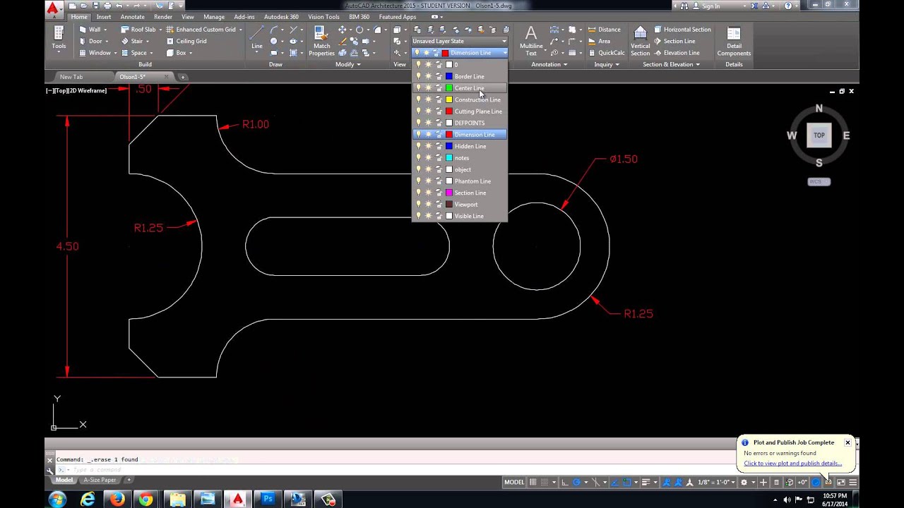 Dimensioning Drawing 1-5, Adjusting Arm - YouTube