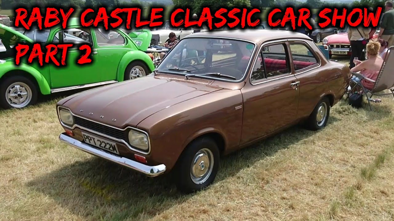 Classic and Retro Cars at the Raby Castle Car Show Part 2 - YouTube