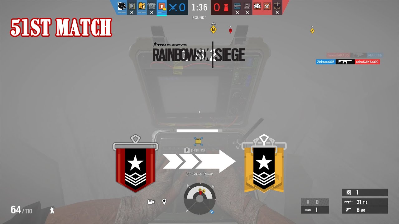 Rainbow Six Siege Rank Grinding 51st Match!! Give me some tips to ...