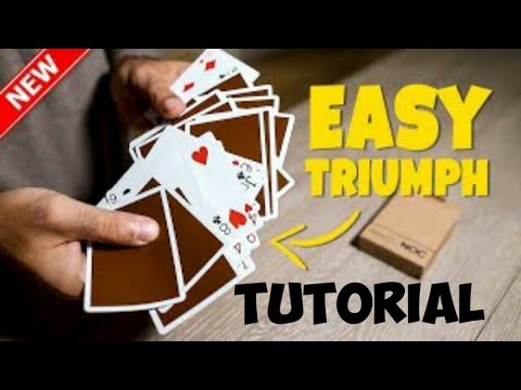 super easy hard HITTING triumph card trick TUTORIAL/card tricks ...