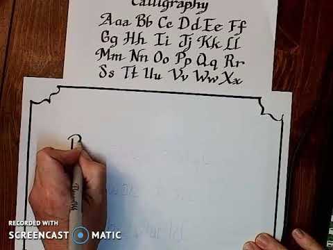 Calligraphy 2 - YouTube