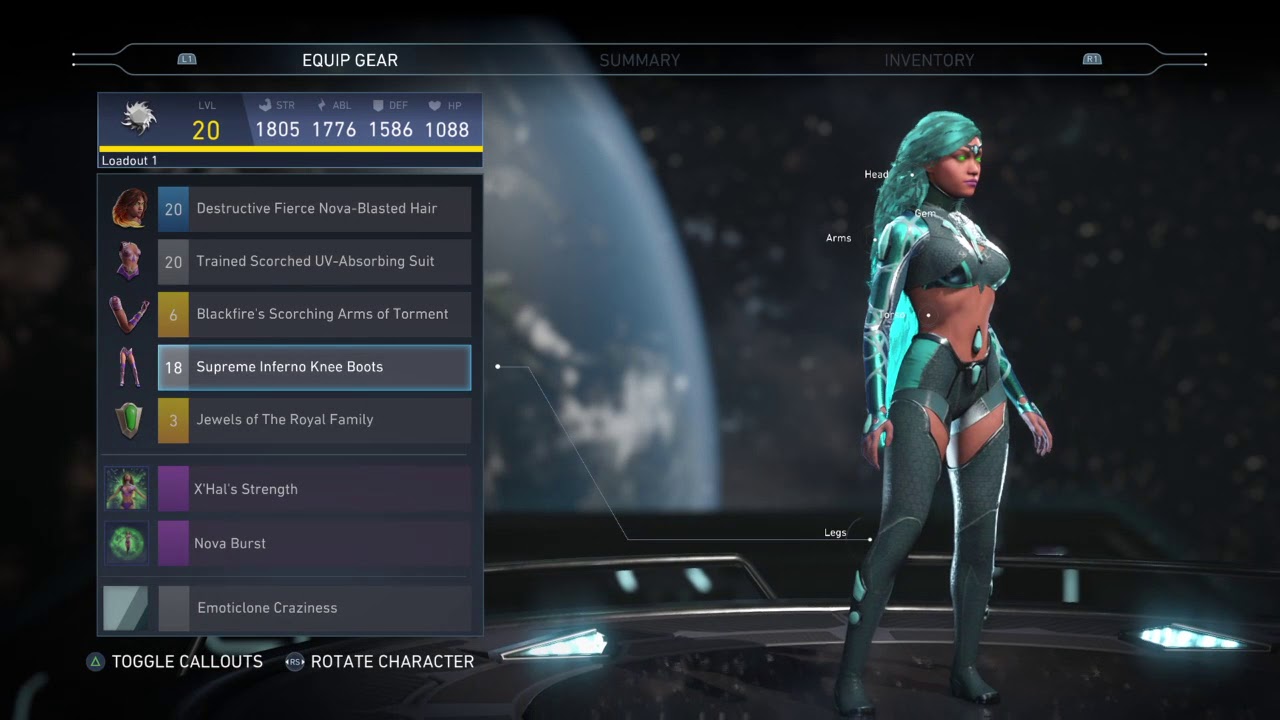 Injustice 2 starfire gear showcase - YouTube