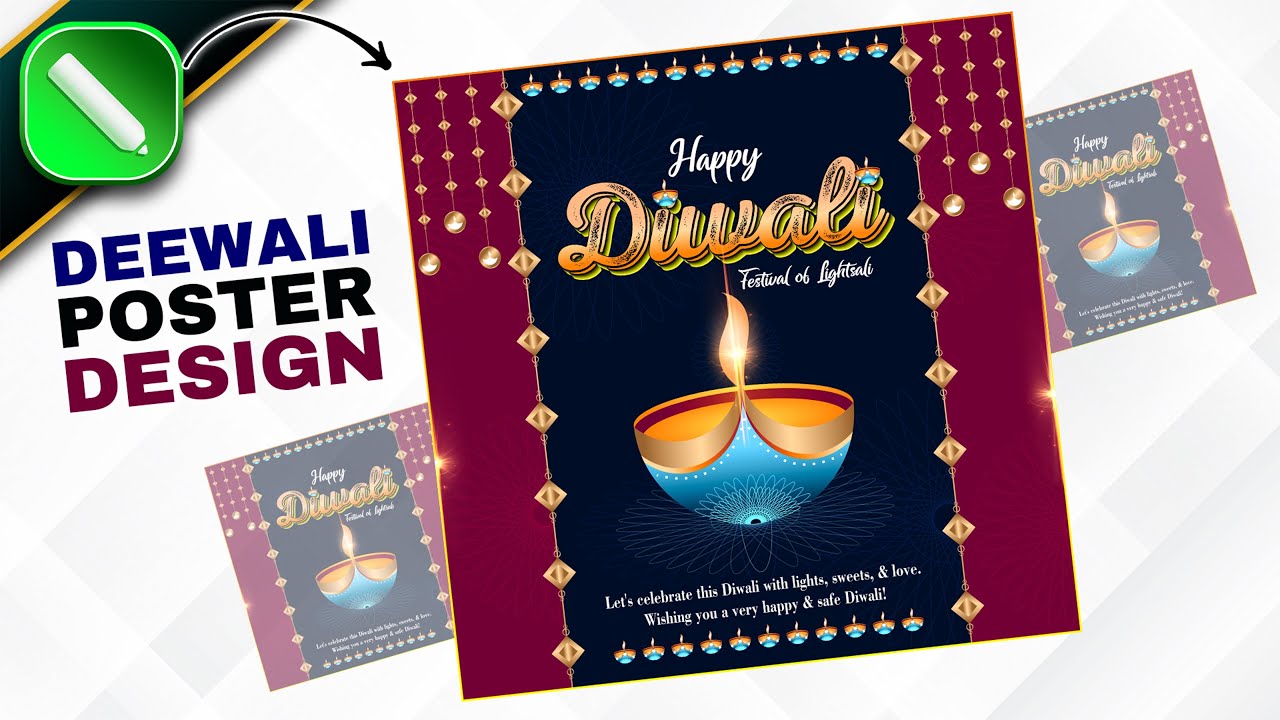 :🔥 Diwali Poster Design in CorelDRAW | Step by Step Tutorial | Best ...