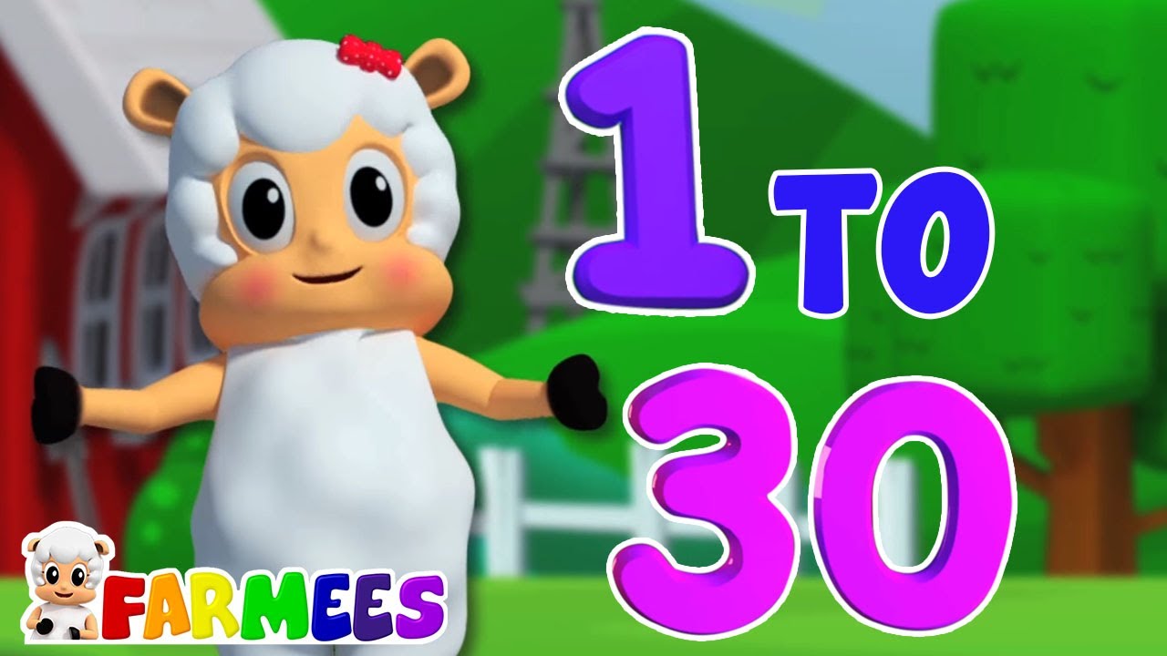 Canção de Números 1 a 30 uma Rima Educativa para Crianças - YouTube