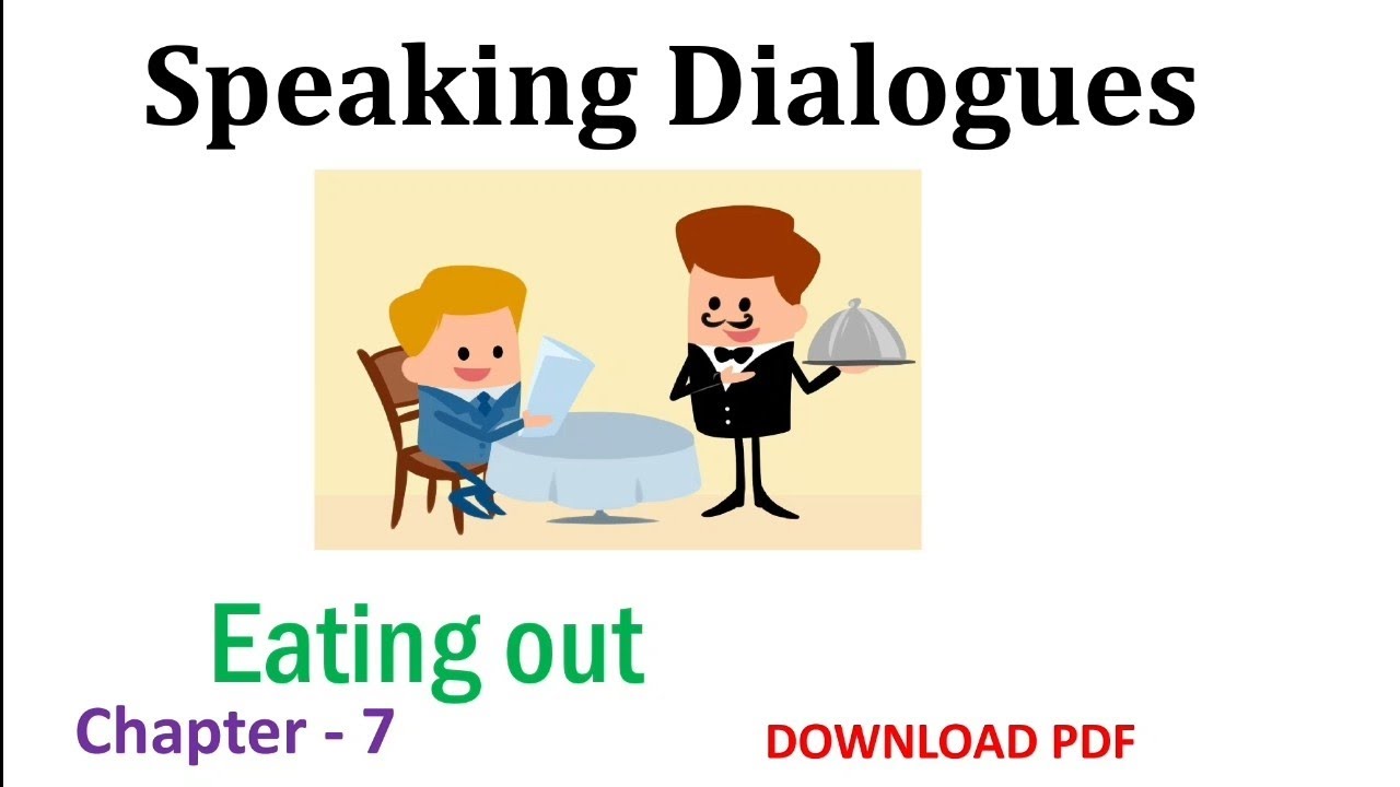 English Speaking practice|English dialogues| eating out English ...