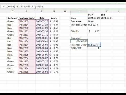 What if Statements - Single Criterion Look-up - YouTube