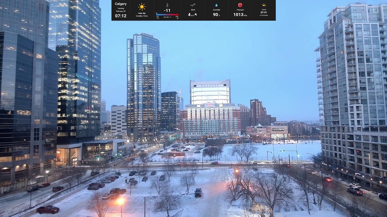 Calgary Live Webcam | Downtown - YouTube