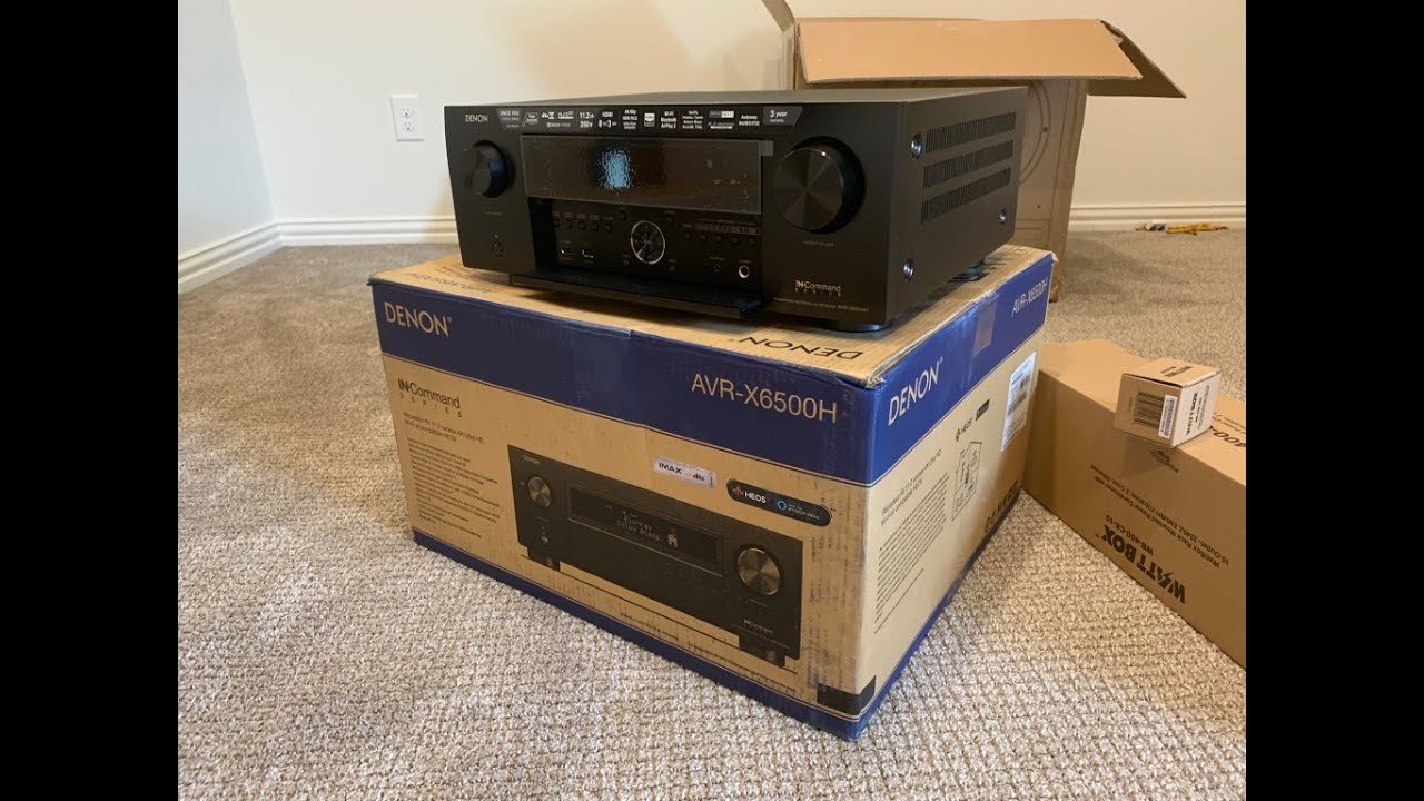 UNBOXING Denon AVR-X6500 11.2 Channel Receiver and quick review with ...