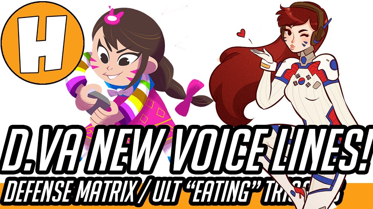 Overwatch - NEW D.va Ult Eating Voice Lines! (Defense Matrix) | Hammeh ...