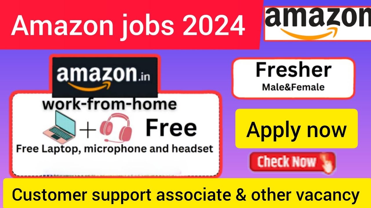 Amazon work from home jobs || Amazon new vacancy 2024 || Amazon ...