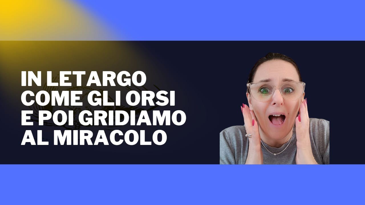 IN LETARGO COME GLI ORSI :IL MIRACOLO DEL RISVEGLIO. - YouTube
