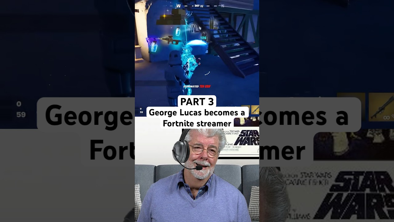 (Part 3) George Lucas becomes a Fortnite streamer #starwars #fortnite # ...
