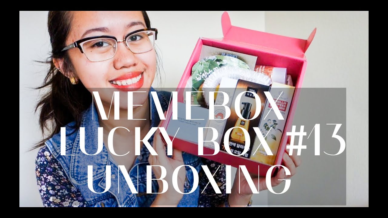 MEMEBOX Lucky Box #13 Unboxing - YouTube
