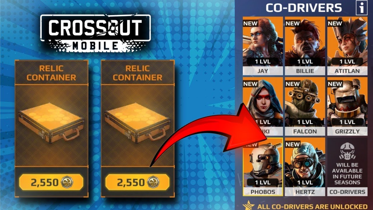 Unlocking ALL RELIC Co-Drivers: Opening Containers and Upgrading to MAX ...