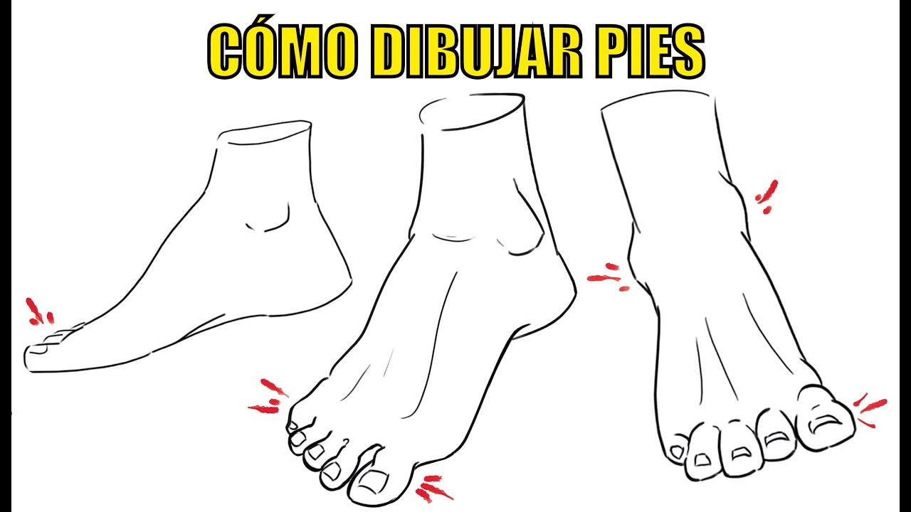 Cómo DIBUJAR PIES anime o realistas ️ Anatomía para artistas 🤙 Curso de ...