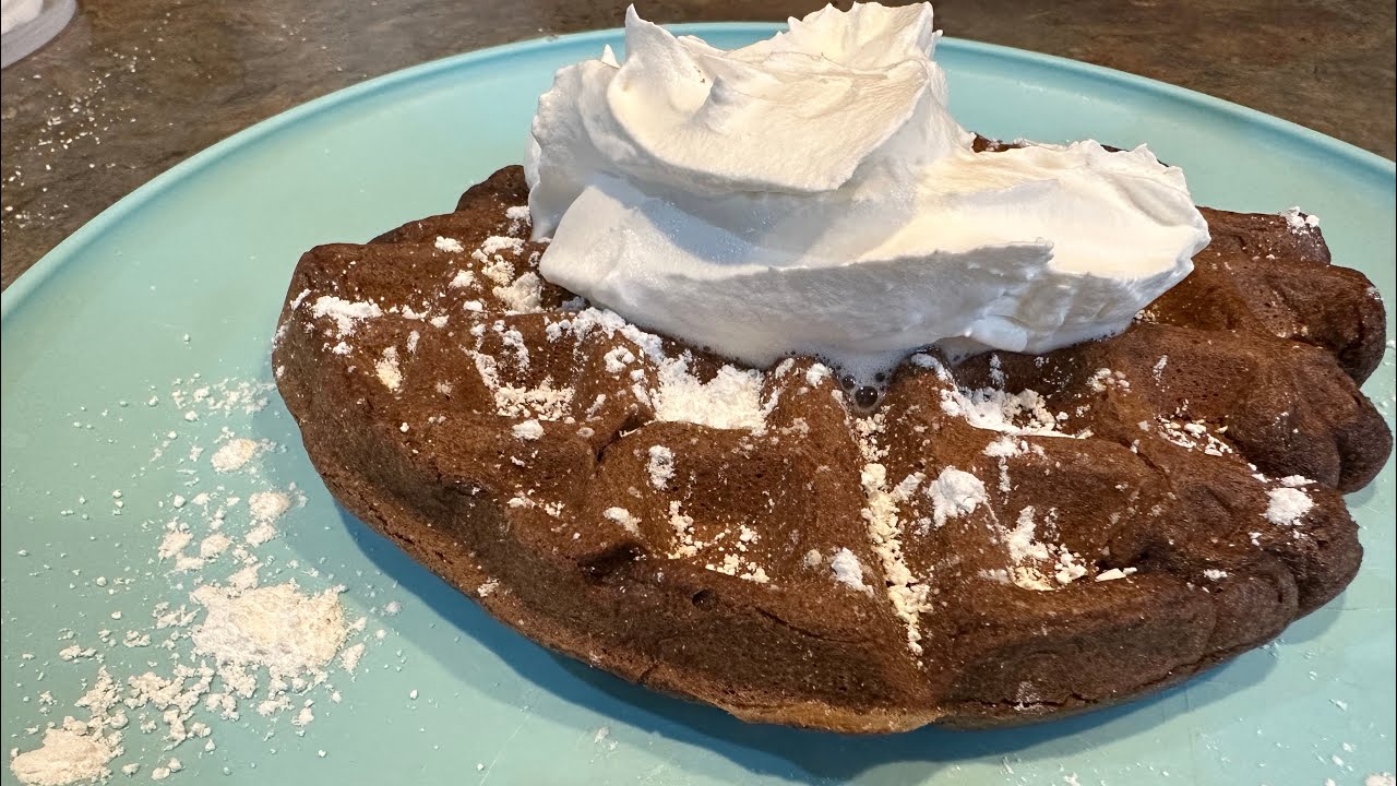 German chocolate Waffels (Schoko-waffles) from The German Baking book ...