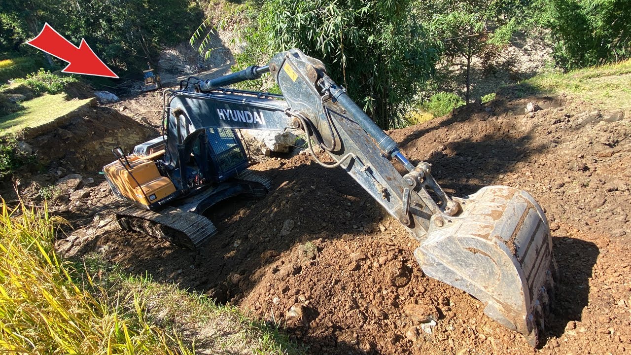 Excavator Building Mountain Road Perfectly: A Masterful Display of ...