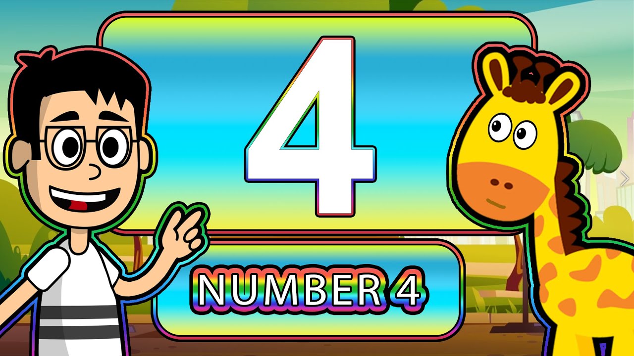 Counting to 4: Kids' Introduction to the Number 4 - YouTube