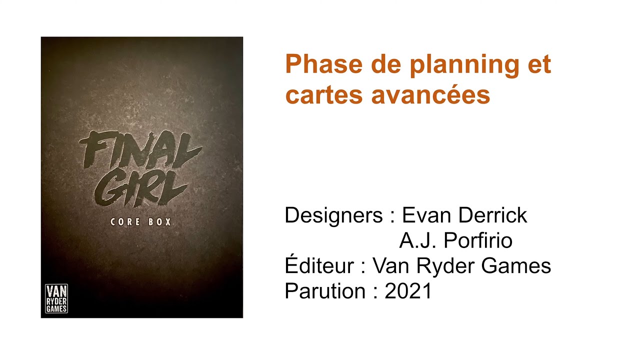 4- Final Girl // Phase de planning et cartes avancées - YouTube