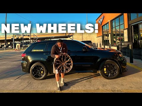 I PUT 22's ON MY JEEP TRACKHAWK | OMAR'S WHEELS AND TIRES IN DALLAS ...