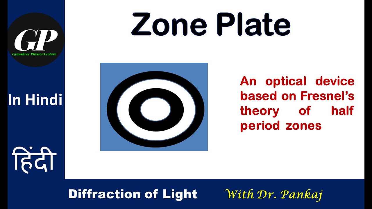 Zone Plate | Principle and theory of zone plate | Diffraction of light ...