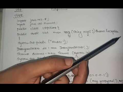 VTU 18CSL57 COMPUTER NETWORKS LABORATORY PART-B UDP PROGRAM - YouTube