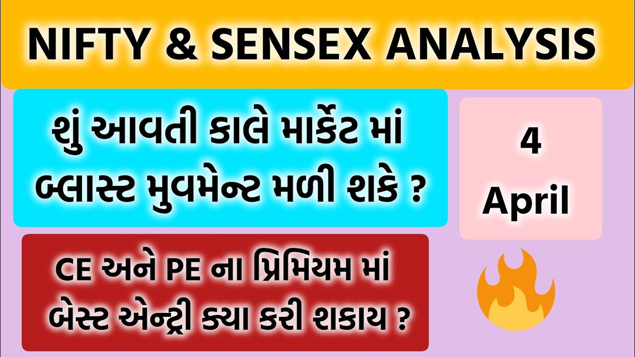 Nifty & Sensex Chart Analysis For Tomorrow || 4 April 2025 - YouTube