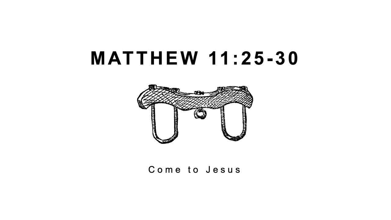 Pastor JB - Matthew 11:25-30 Come to Jesus 3 17 24 - YouTube
