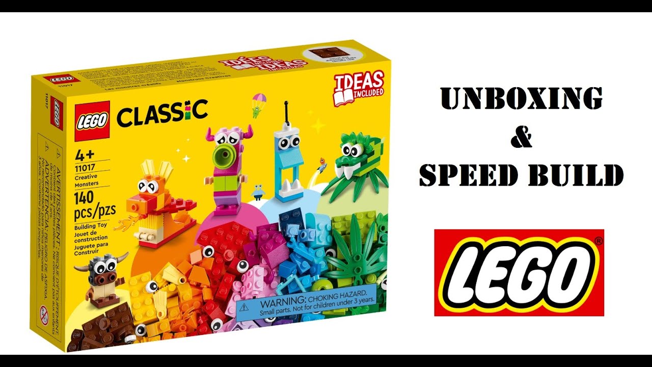 LEGO Classic 11017 Creative Monsters Unboxing & Speed Build - YouTube