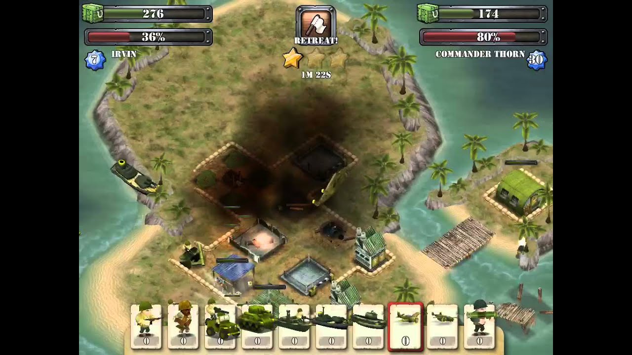 Battle Islands - Command Bunker Rank 1 - 3 Stars - YouTube
