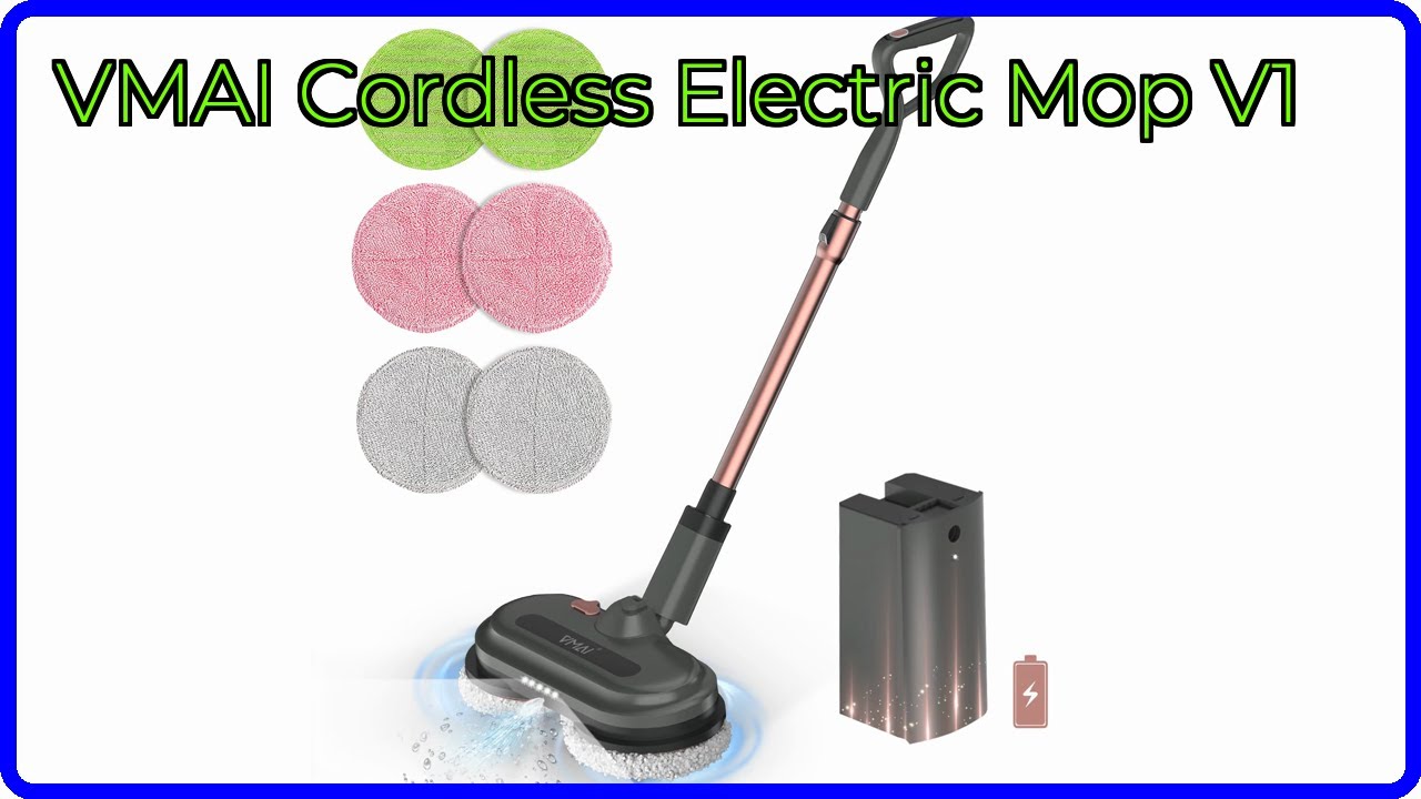 REVIEW (2026): VMAI Cordless Electric Mop V1. ESSENTIAL details. - YouTube