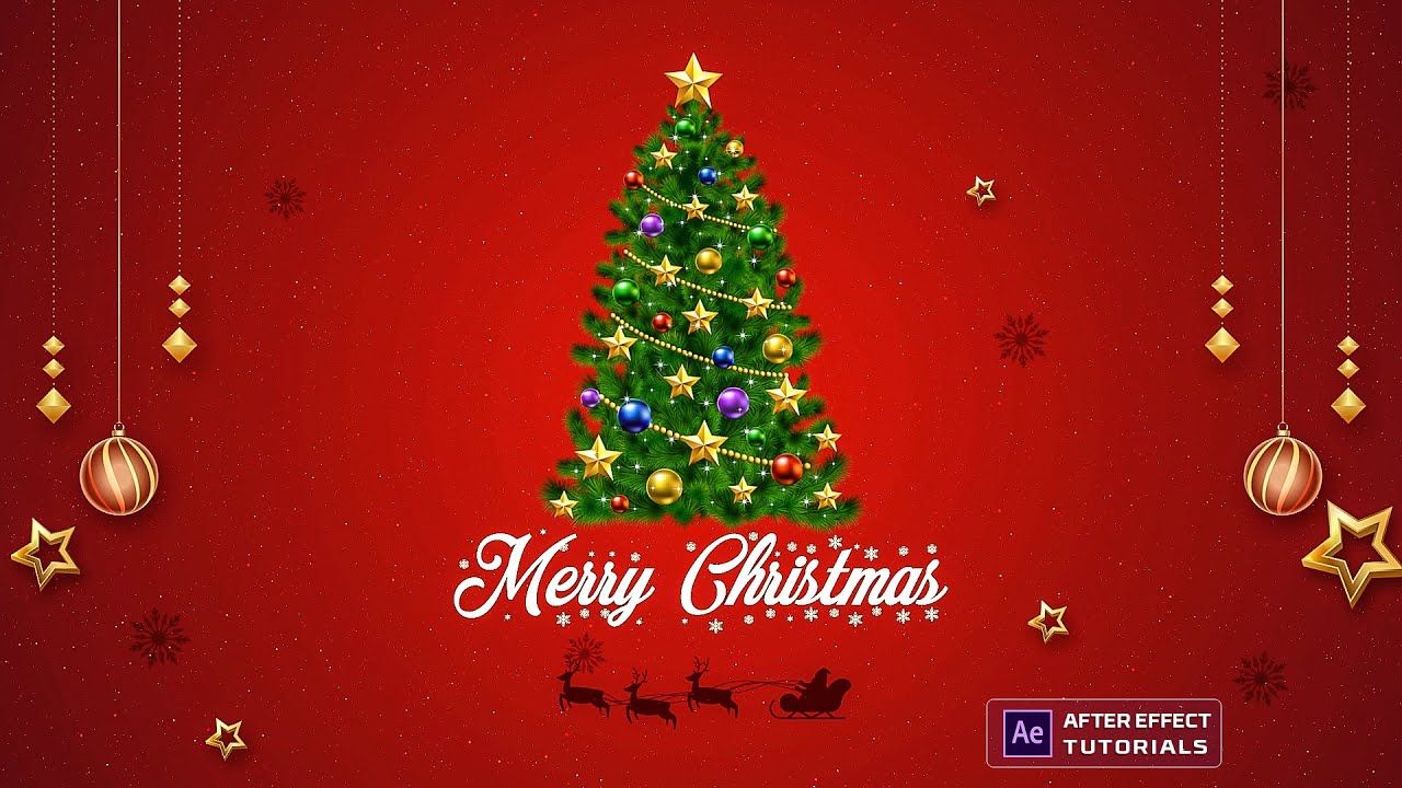 Christmas motion graphics | Merry Christmas 2024 after effect tutorials - YouTube