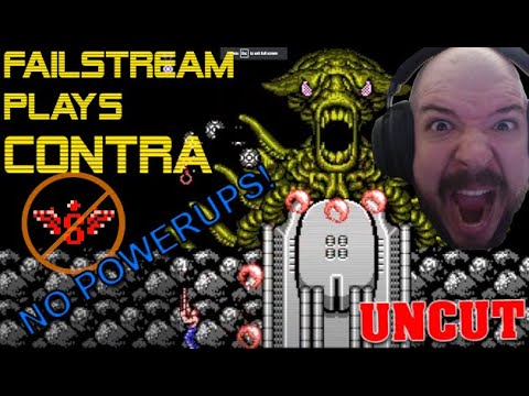 Failstream Plays Contra without Powerups - YouTube