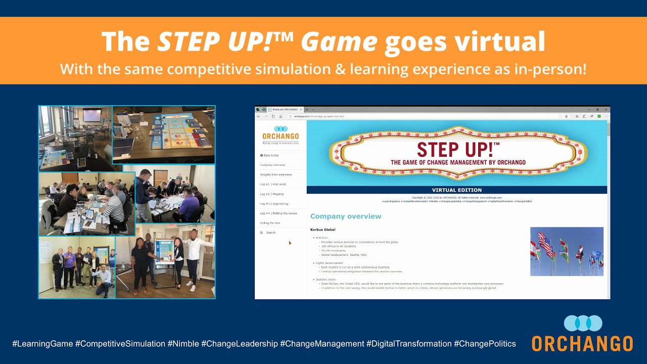 The STEP UP!™ Game goes virtual! - YouTube