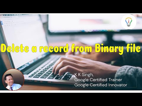 Delete Record | Binary File | CBSE | Class 12 | Computer Sc - YouTube