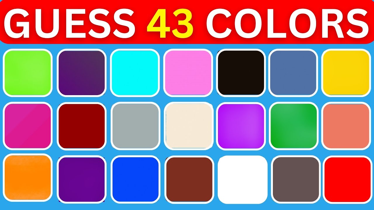 Guess Colors Names-English Educational Videos | Colors Name Learning ...