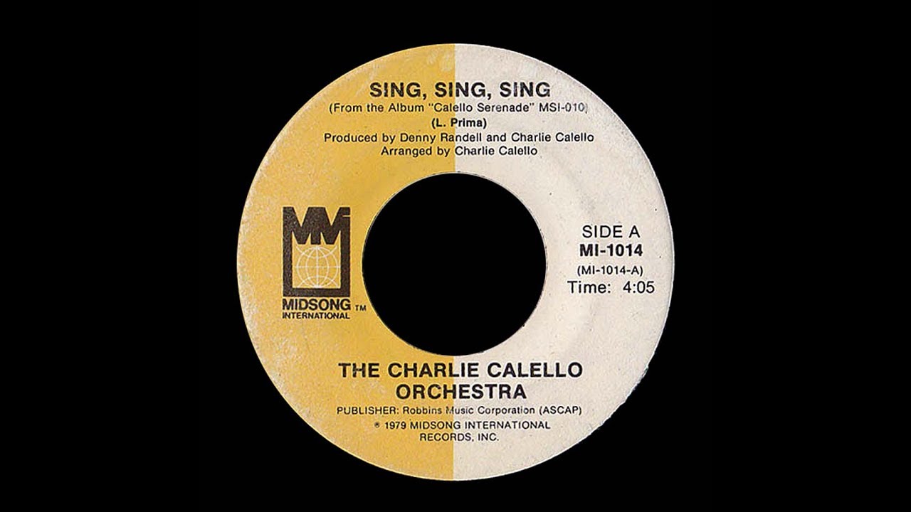 The Charlie Calello Orchestra ~ Sing Sing Sing 1979 Disco Purrfection ...