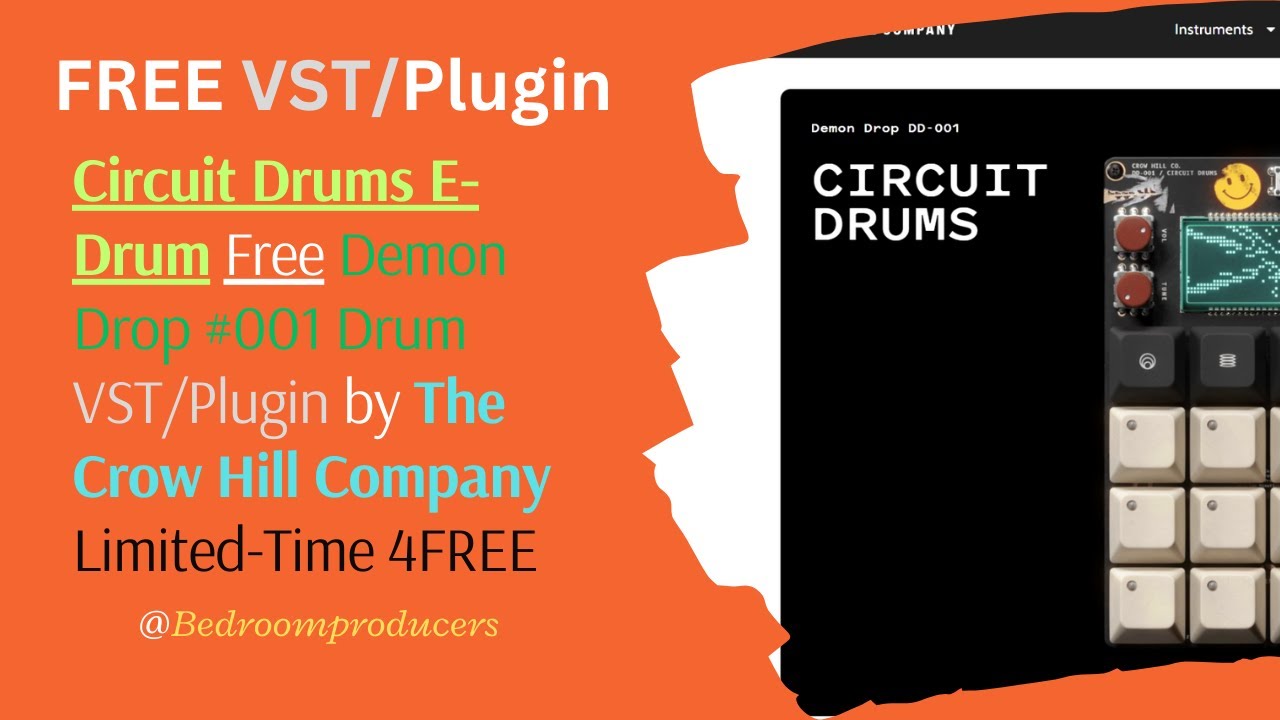 Circuit Drums E drum - FREE Drum VST/Plugin by The Crow Hill Company ...