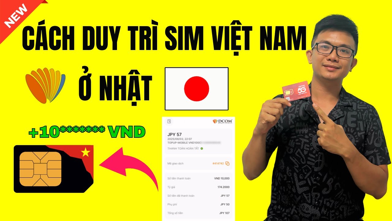 Cách Duy Trì Sim Việt Nam Ở Nhật Mới Nhất | Đơn Giản - Dễ Hiểu | Luu ...