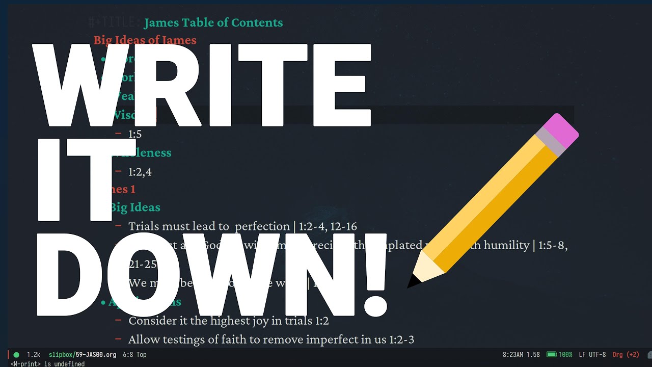 How to Outline and Highlight | 02 - James 1 | Digital Bible Study ...