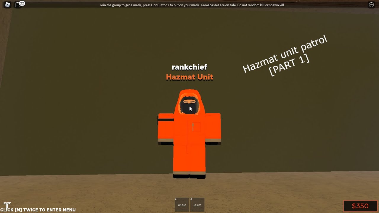 Roblox Hazmat unit patrol [PART 1] - YouTube