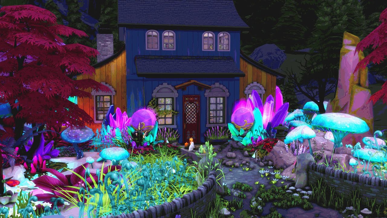 Magical House | Crystal House | Fantasy sims 4 | The Sims 4 | Speed ...