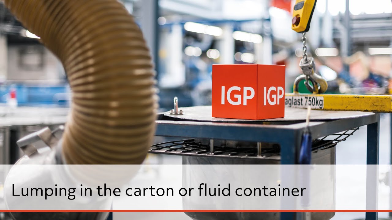 Lumping in the carton or fluid container - YouTube