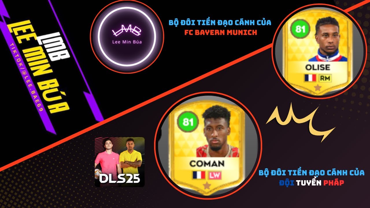 DLS 25 | Nâng cấp Kingsley Coman , Michael Olise , Dream league soccer ...